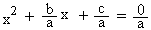 Proof of the quadratic formula